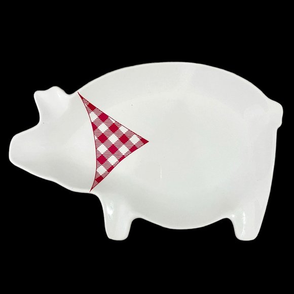 Magenta | Dining | Rare Magenta M Early Rae Dunn Red Gingham Oink Pig ...